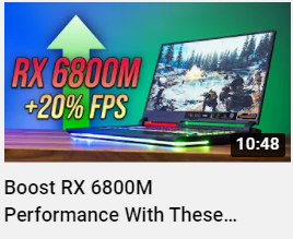 AMD Radeon RX 6800M移动显卡评测&移动显卡天梯榜 - 知乎