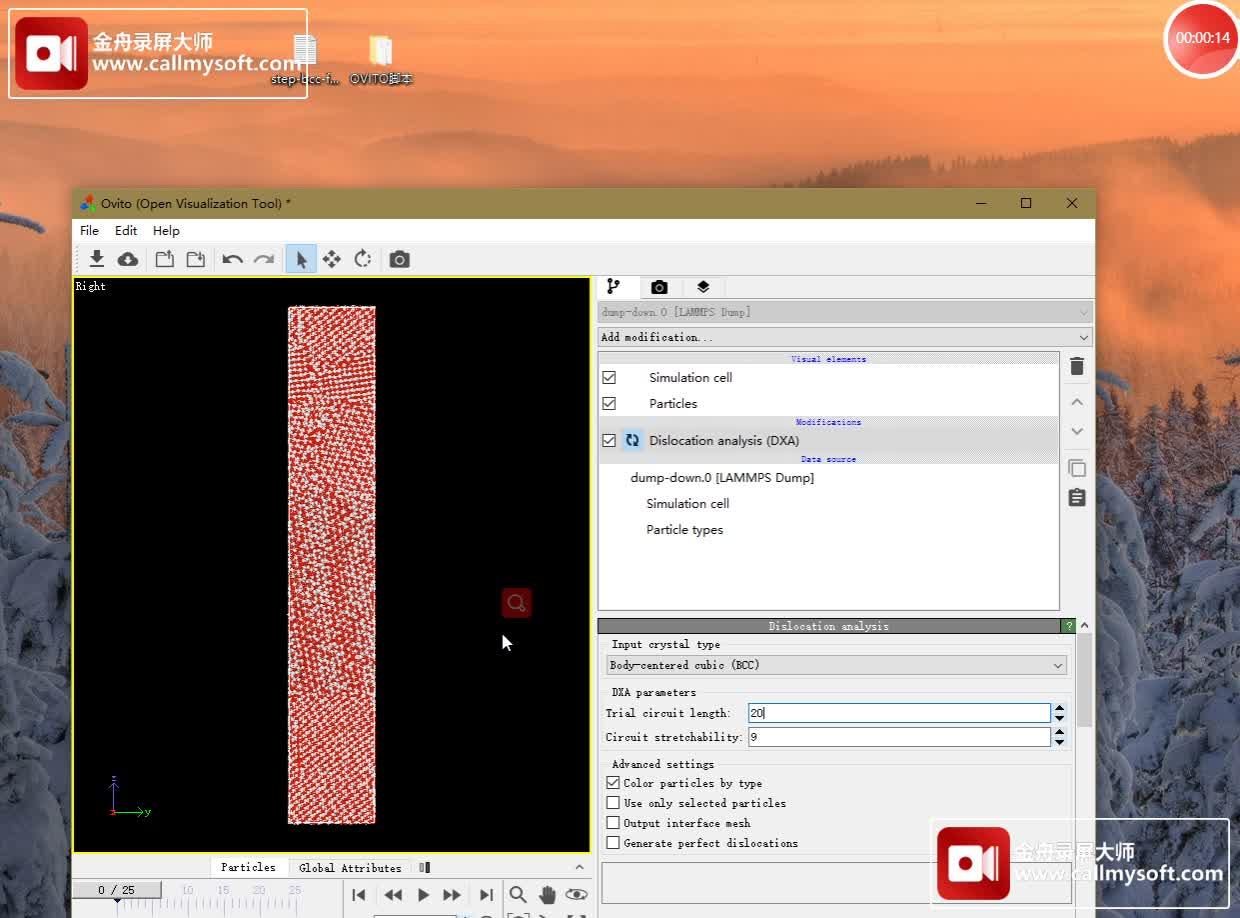 ovito+python相分数、位错密度统计【更新】 - 知乎