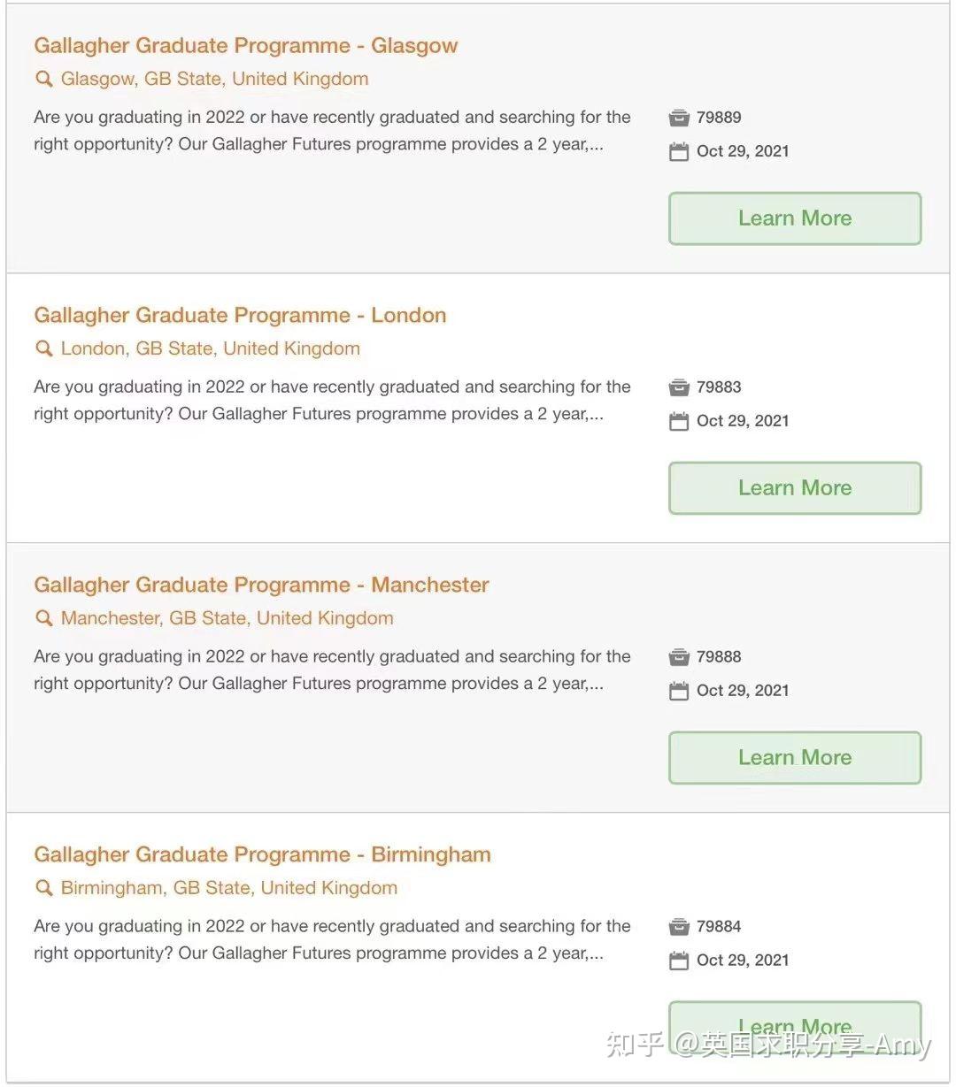 UK 岗位推荐|Gallagher 2022 Graduate Program - 知乎