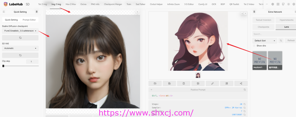 2Img.ai的SD课程-3-3 用LoRA模型玩转画风 - 知乎