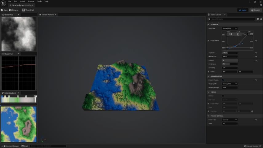 【UE5】给Landscape加一点料-地形篇（二）-地形生成 - 知乎