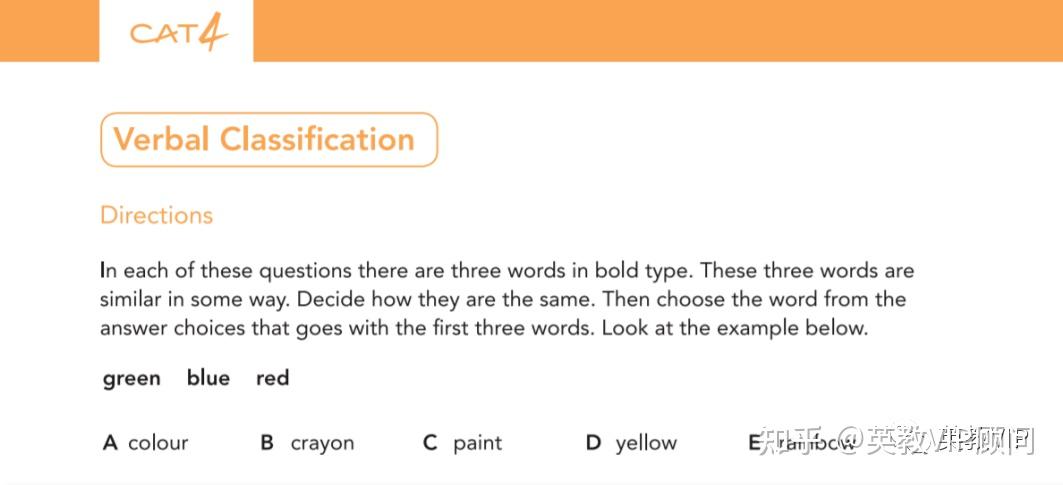 英国私校入学测试之一的CAT4，你了解多少？ - 知乎