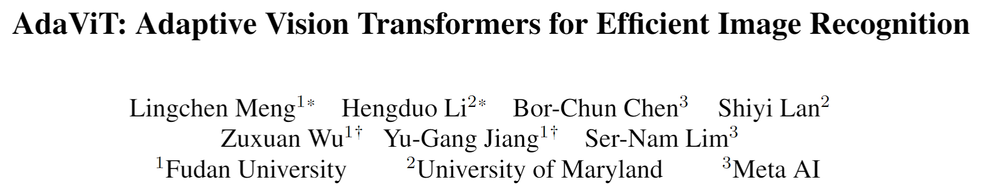 【CVPR2022】AdaViT: Adaptive Vision Transformers for Efficient Image ...