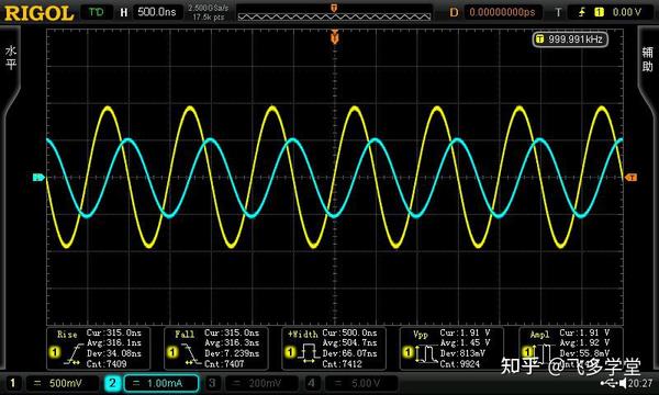 使用示波器观察电流的超前和滞后 - 知乎