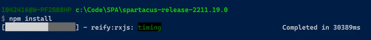 npm install 执行后打印的 reify rxjs timing... Completed in 30389 ms 是什么意思 - 知乎