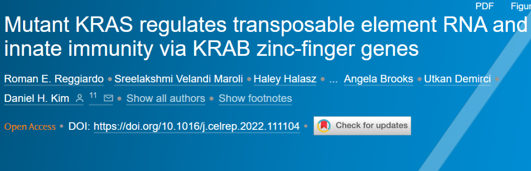 Cell Reports | KRAS突变影响RNA“暗物质”可用于癌症早筛 - 知乎