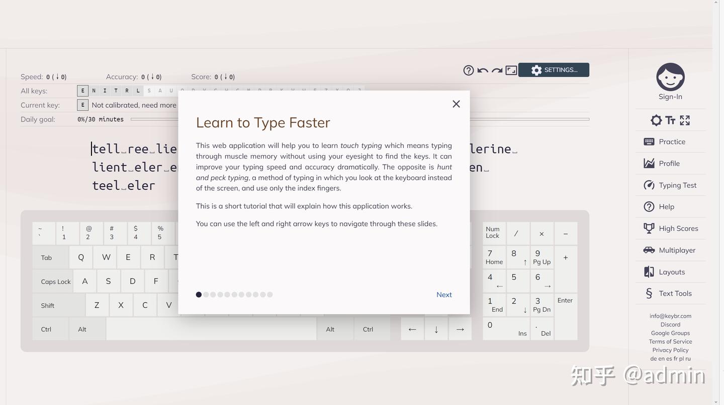 在keybr练习打字的经历 - 知乎