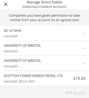 在英国生活不能不会使用的direct debit（自动扣账） - 知乎