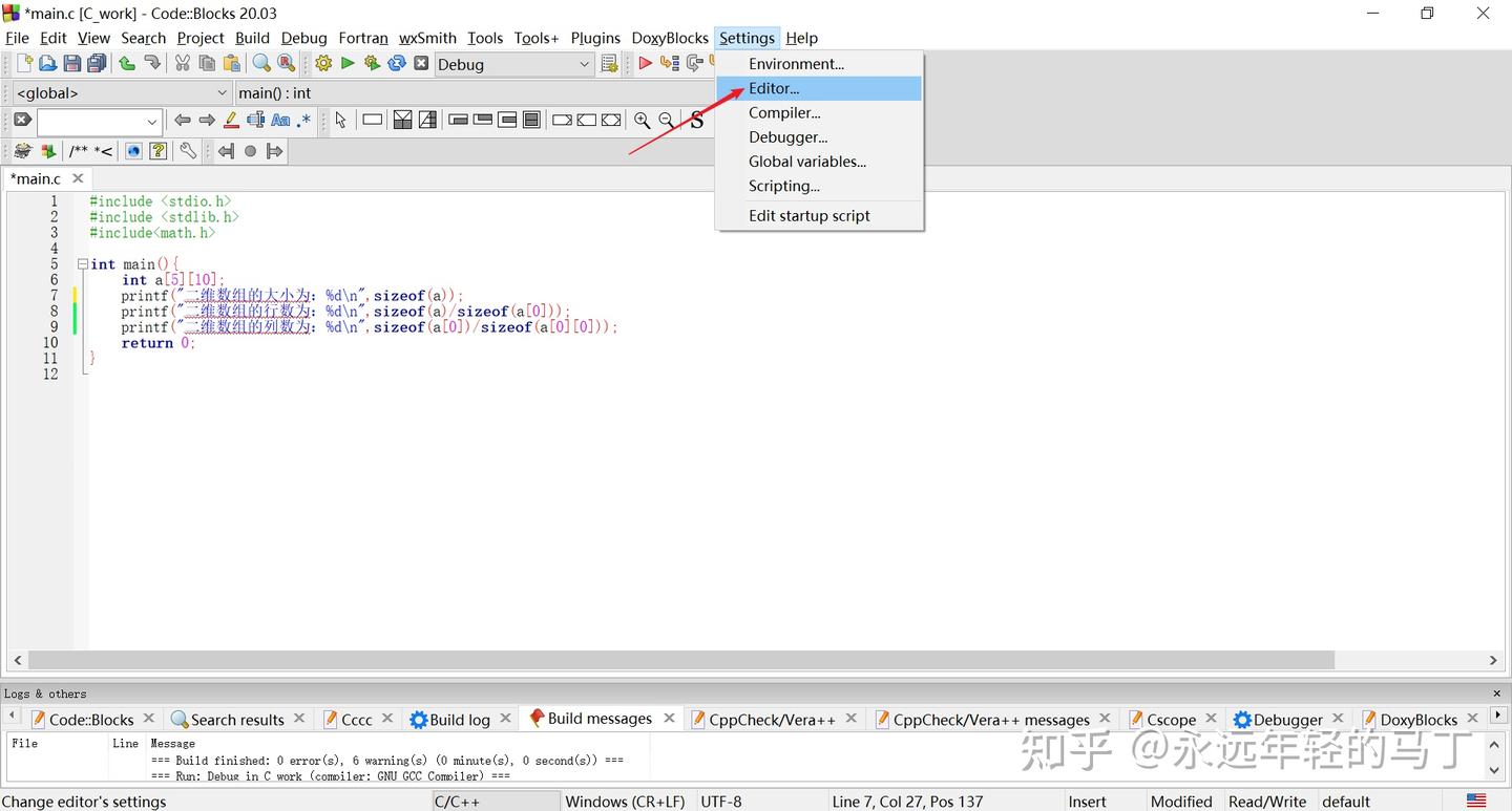Codeblocks中文字符乱码解决方法 - 知乎