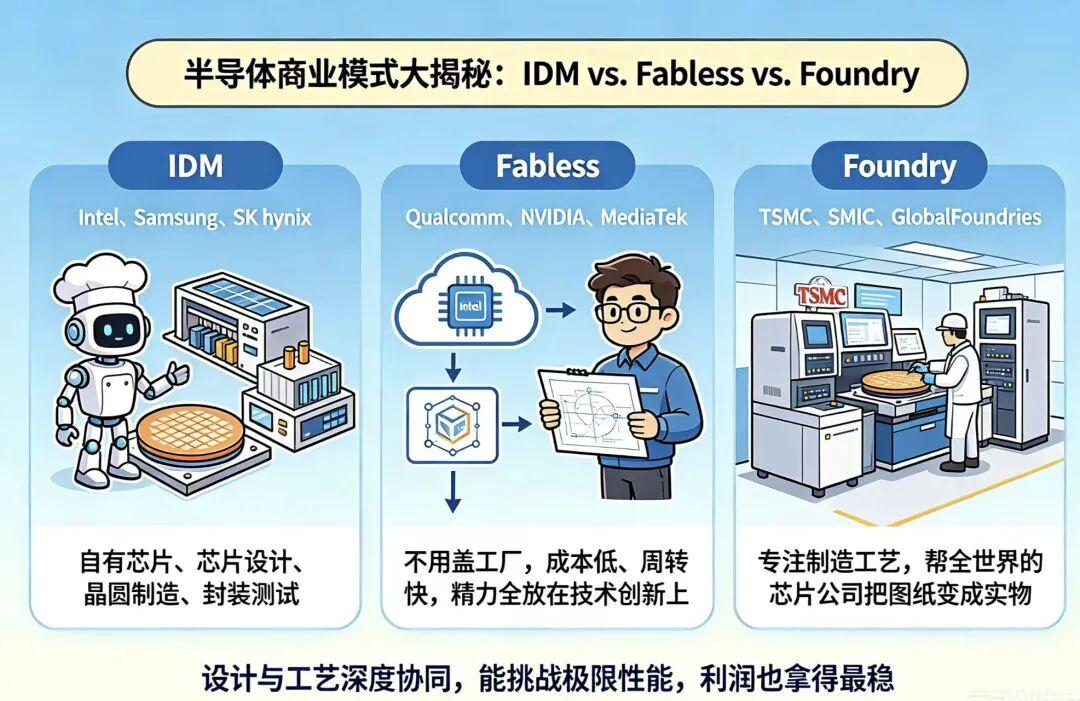 扔掉图纸！芯片行业Fabless、IDM、Foundry三模式终于有人讲清楚了 - 知乎
