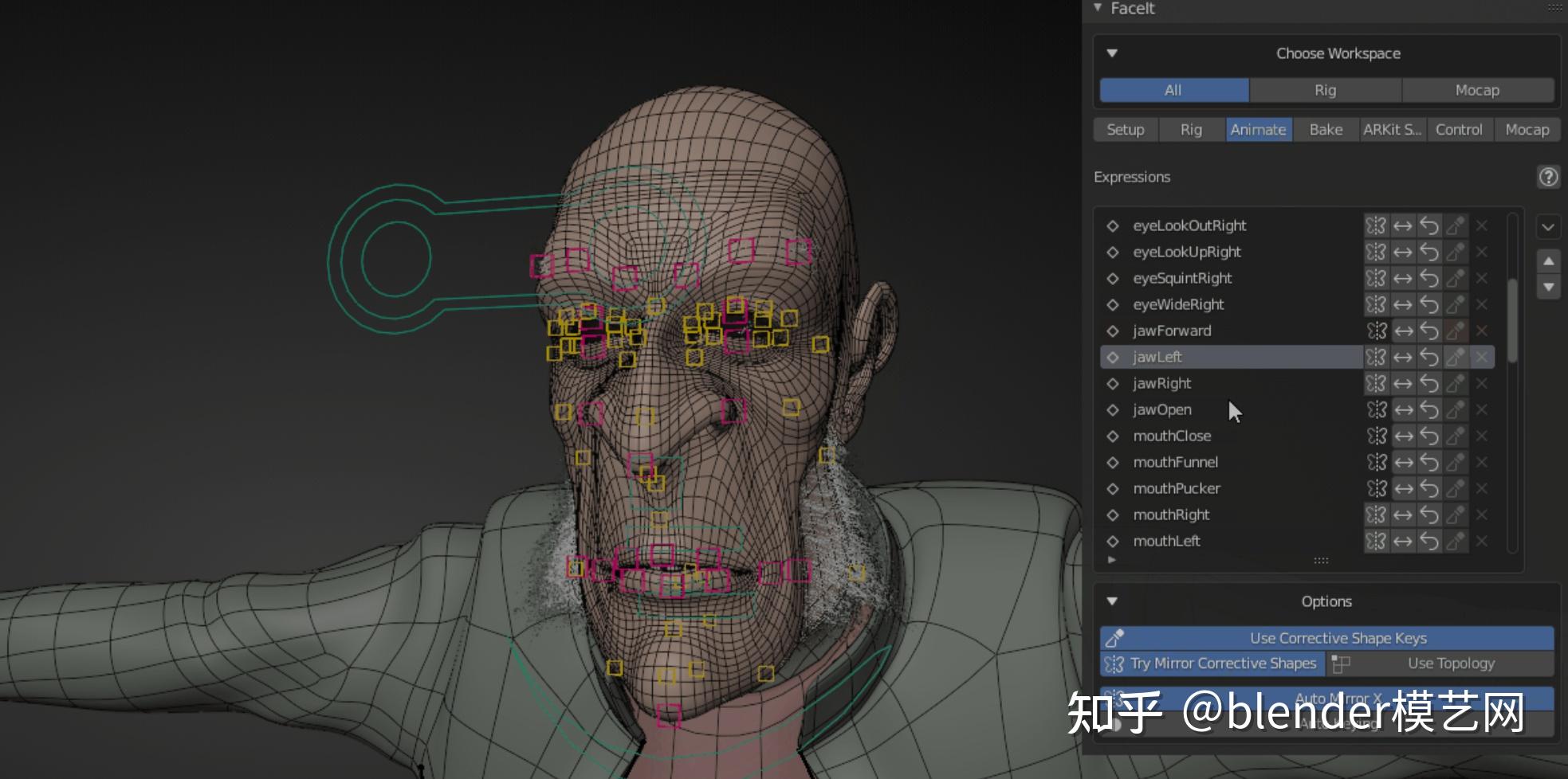 推荐一款宝藏blender面部绑定插件 - 知乎