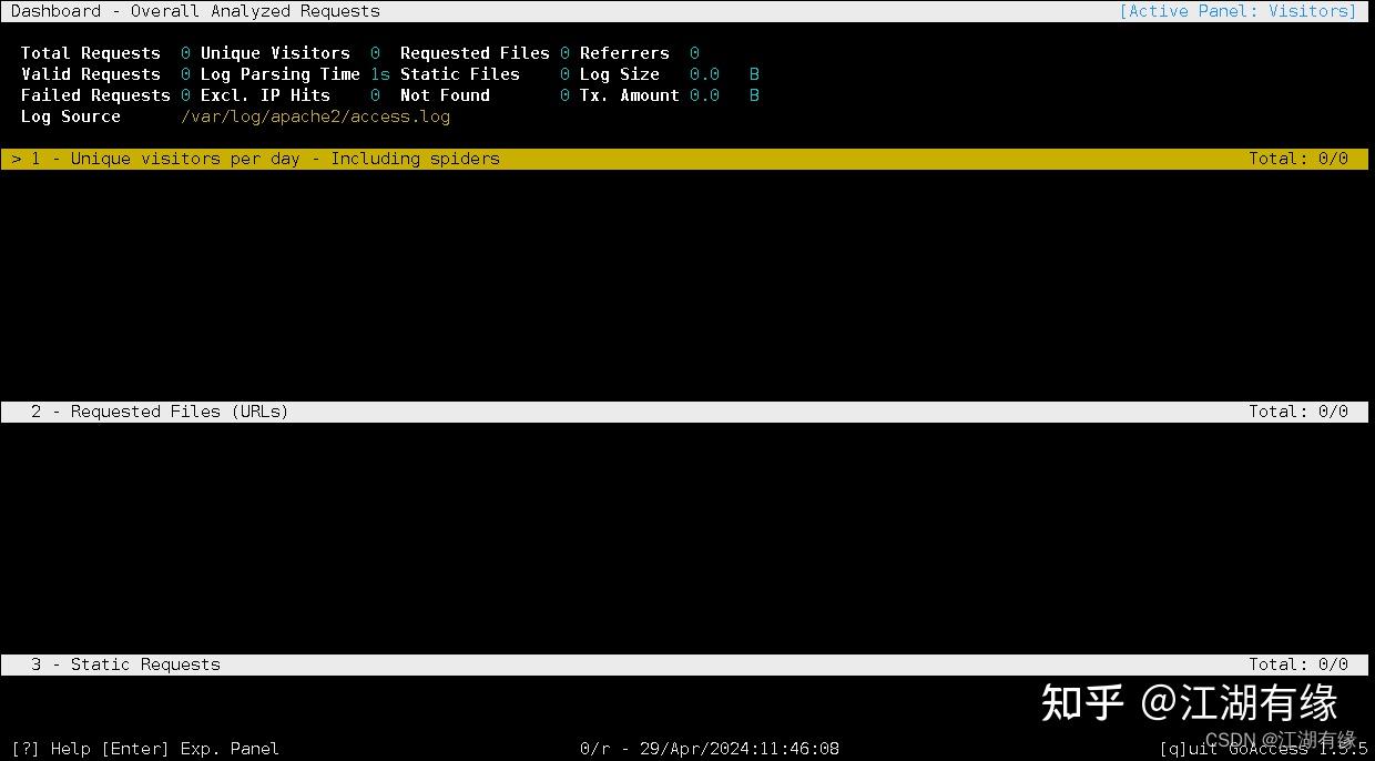 Linux系统之GoAccess实时Web日志分析工具的基本使用 - 知乎