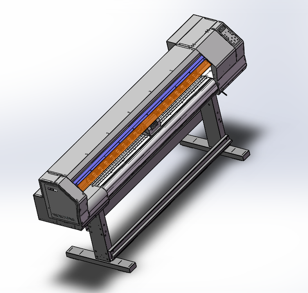 【工程机械】1.6米写真机(数码印花机)3D图纸 Solidworks设计 - 知乎