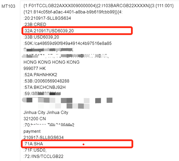 泛付PanPay小科普：一分钟教你看懂MT103报文 - 知乎