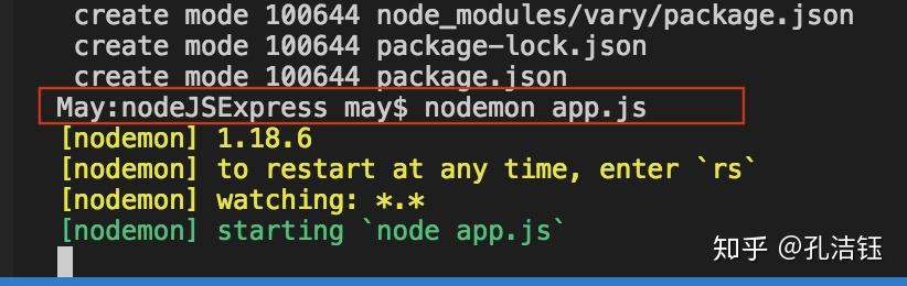 node+express 框架，附加nodemon - 知乎