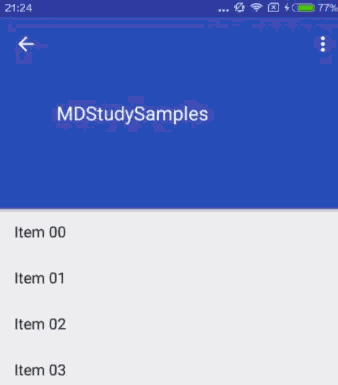 动手写一个CollapsingToolbarLayout能伸缩折叠的material页面 - 知乎