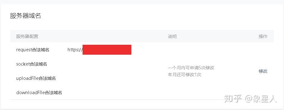 微信小程序QA——"不在以下 request 合法域名列表中，请参考文档：https://mp.weixin.qq.com/" - 知乎