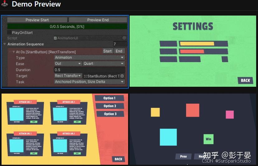 【Unity编辑器扩展】解决uGUI动效痛点 零代码可视化快速制作UI动效 DOTween Sequence可视化 - 知乎