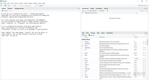 R语言：R和RStudio的安装和使用(Windows)、R包的下载及R语言的初步使用 - 知乎