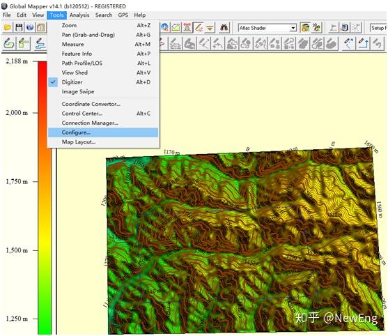 利用Global Mapper制作地形图 - 知乎