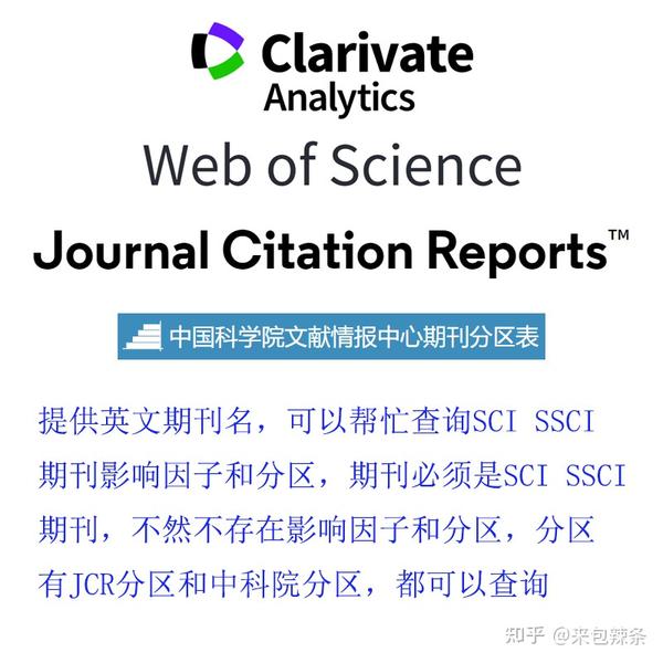 SCI SSCI期刊影响因子分区查询 - 知乎