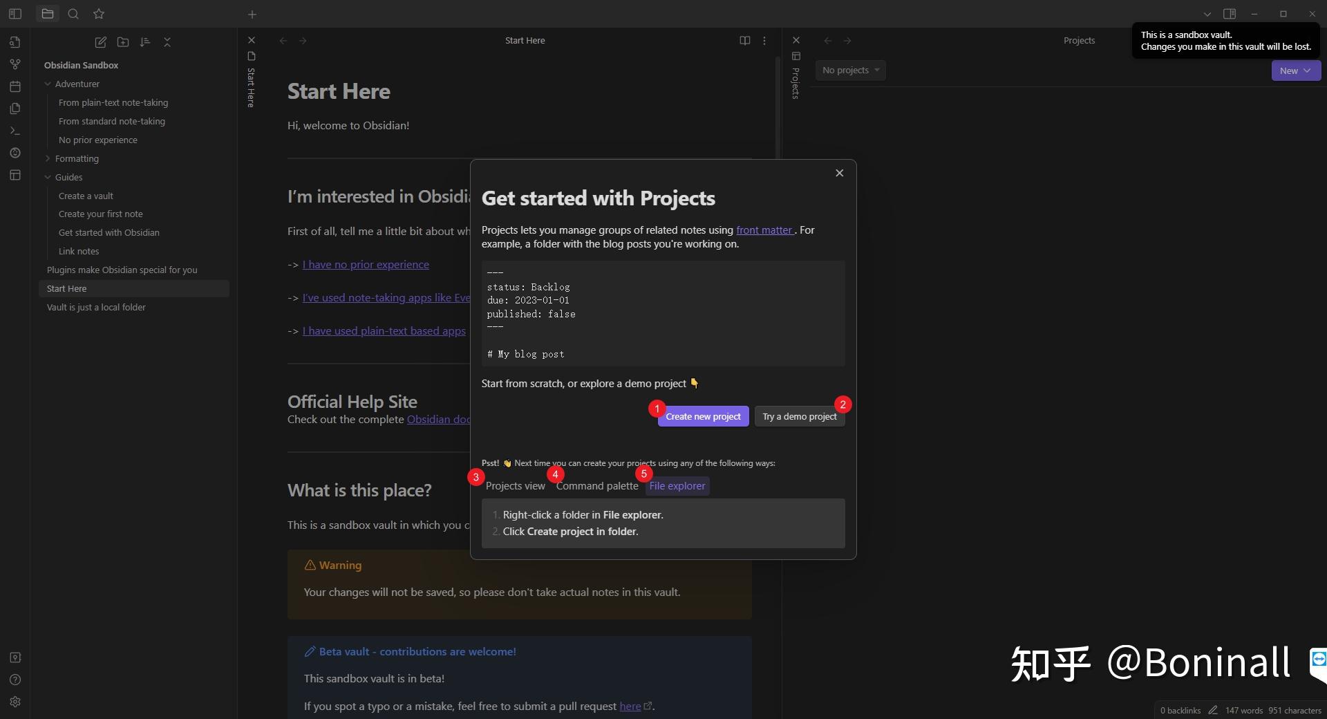 Obsidian 插件之 Obsidian Projects - 知乎