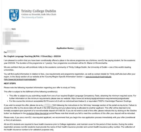 都柏林圣三一最最最新offer雨！TCD独家申请经验教你逆袭！ - 知乎