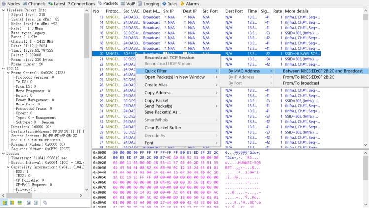 Windows下使用内置无线网卡抓取WiFi报文2（CommView方案） - 知乎