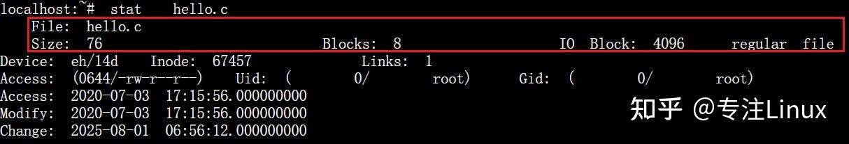 【Linux101-18】stat - 知乎