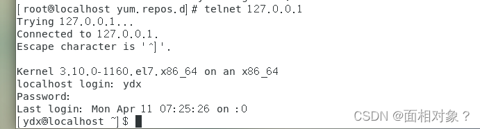 图文详细过程Linux 使用yum安装telnet-server、telnet、xinetd以及telnet本机ip - 知乎