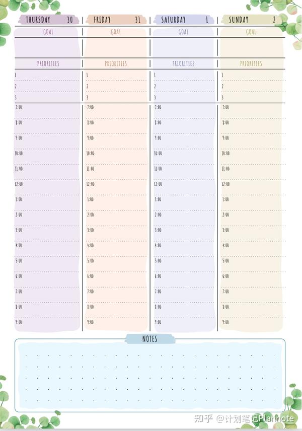 享做笔记goodnotes电子模板分享还能打印A4 - 知乎