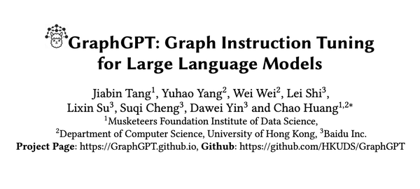 港大联合百度开源通用图大模型GraphGPT：让大语言模型读懂图数据 - 知乎