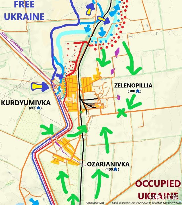 马林卡变成了一座触目惊心的鬼城，俄军在托克马克以南卡米扬卡建立两条新防线 - 知乎