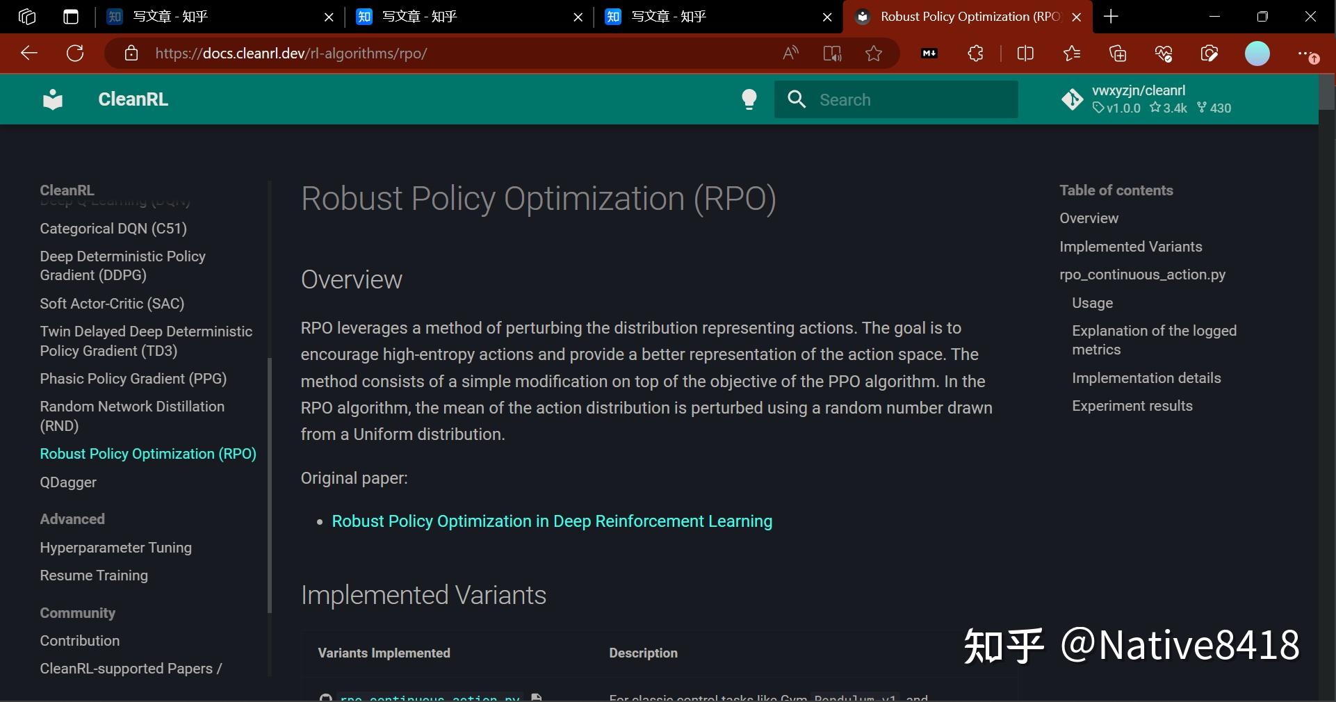 CleanRL详解——实现细节 - 知乎