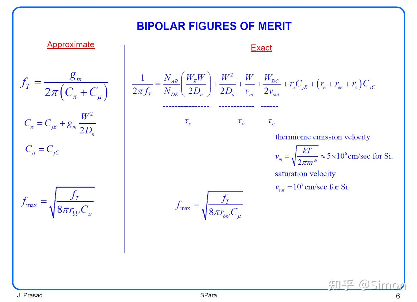 Ft and Fmax of Transistors - 知乎