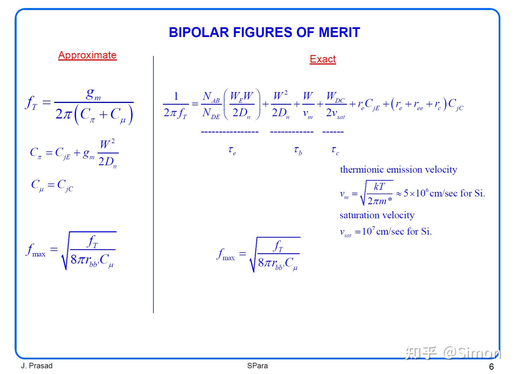 Ft and Fmax of Transistors - 知乎
