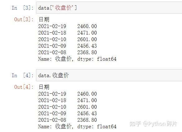 Pandas知识点 索引和切片操作 知乎