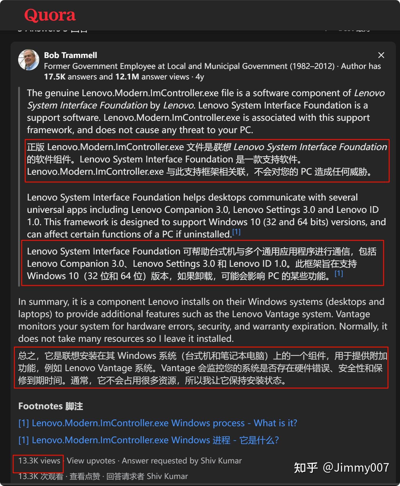 关于Lenovo Vantage和Modern.ImController.exe那点事儿 - 知乎