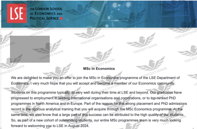 2024 VH Offer | 顶尖项目！LSE经济学offer到~ - 知乎