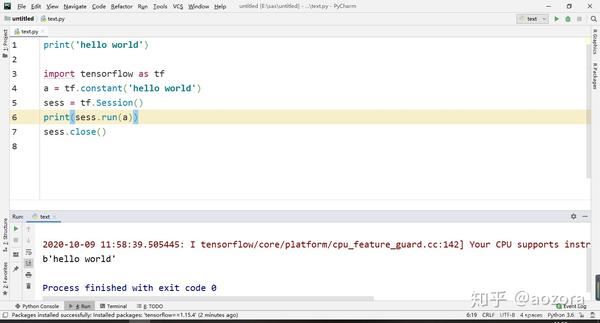 tensorflow安装不成功问题【pycharm+anaconda（python3.6）】 - 知乎