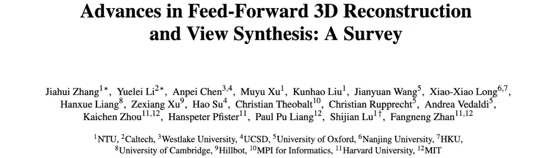 Feed-Forward 3D综述：三维视觉如何「一步到位」 - 知乎