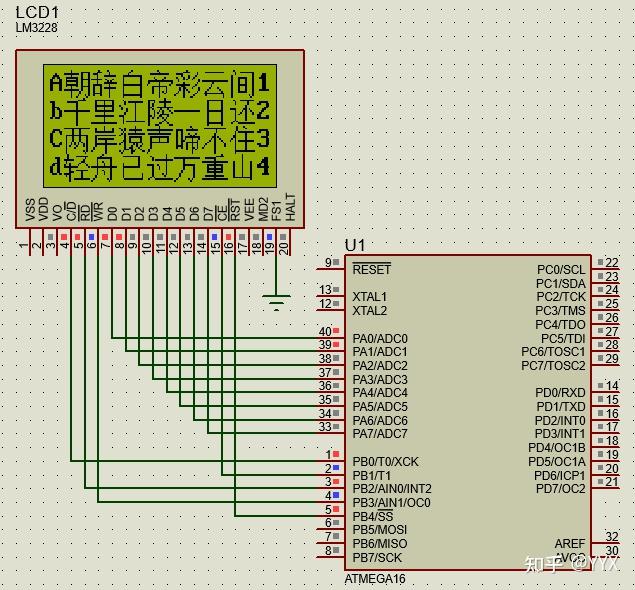 AVR单片机驱动LCD12864显示中文字符实例 - 知乎
