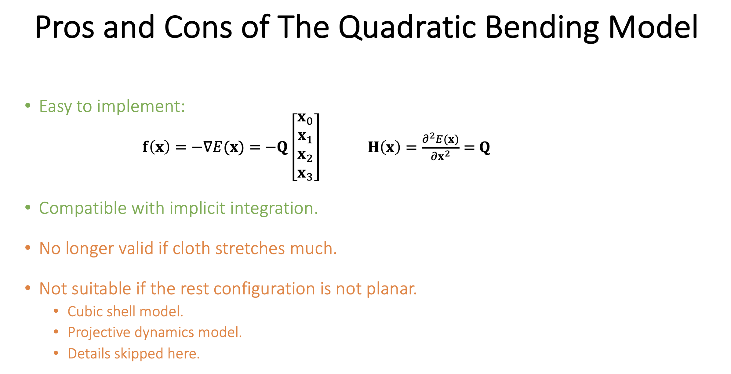 GAMES103笔记 Lecture5 基于物理的布料模拟（Physics-based Cloth Simulation） - 知乎