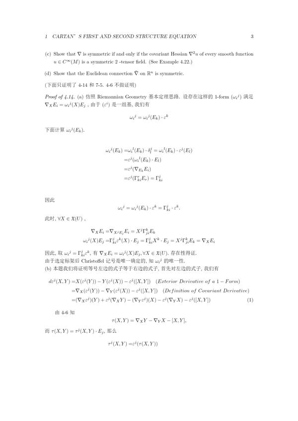 Cartan's Structure Equation - 知乎