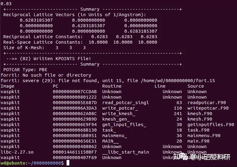 VASPKIT快速创建输入文件 - 知乎