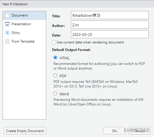 R Markdown自学笔记|Rmarkdown创建和输出 - 知乎