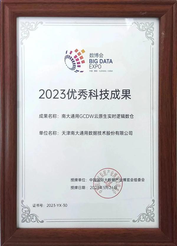 Gcdw云原生数据仓库获评“2023优秀科技成果奖” 知乎