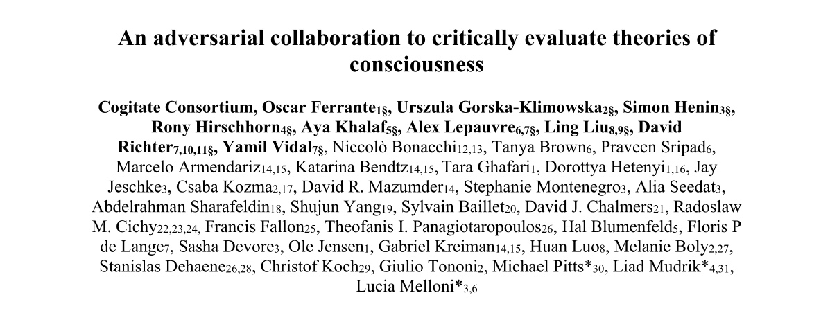 IIT vs GNWT：意识理论对比检验 - 知乎