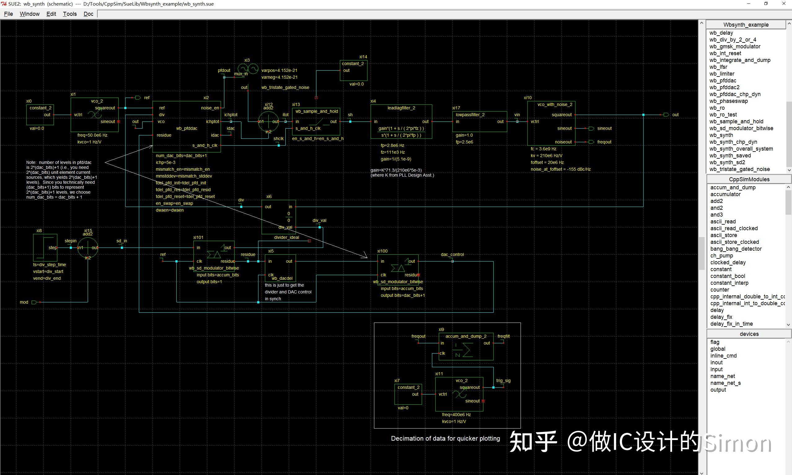 CppSim 2 - 宽带小数频综设计 - 知乎