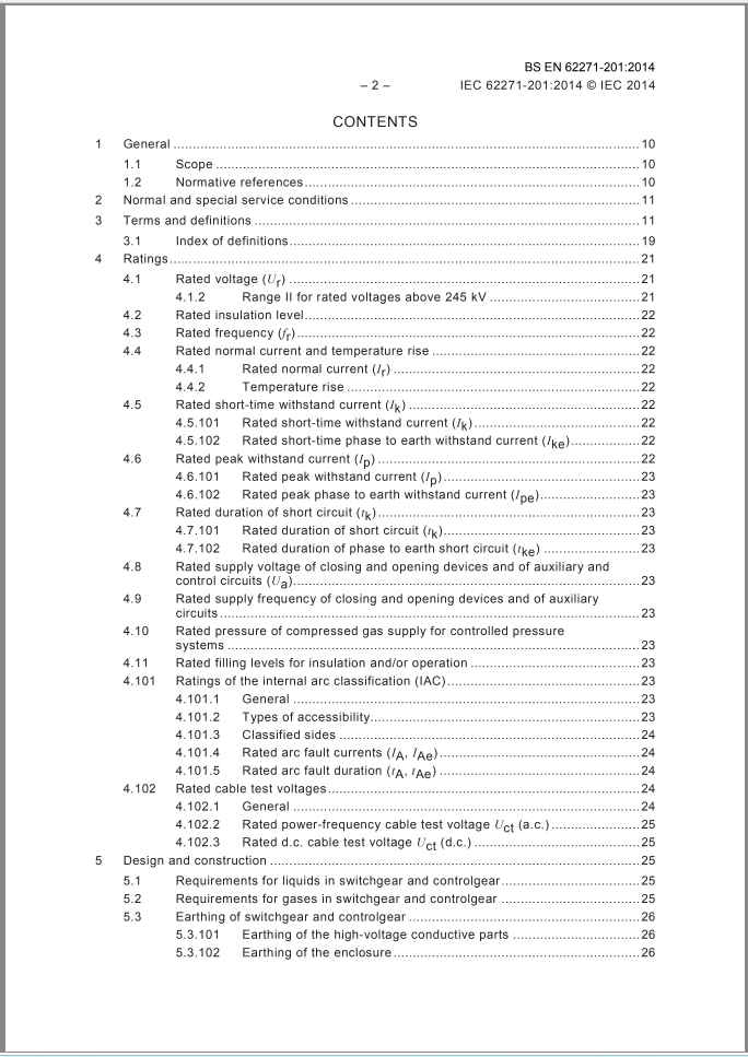 系列标准EN IEC 62271各个部分PDF原文+人工翻译中文电子版 第1部分中文标题：高压开关设备和控制设备 交流开关设备和控制设备的通用 ...